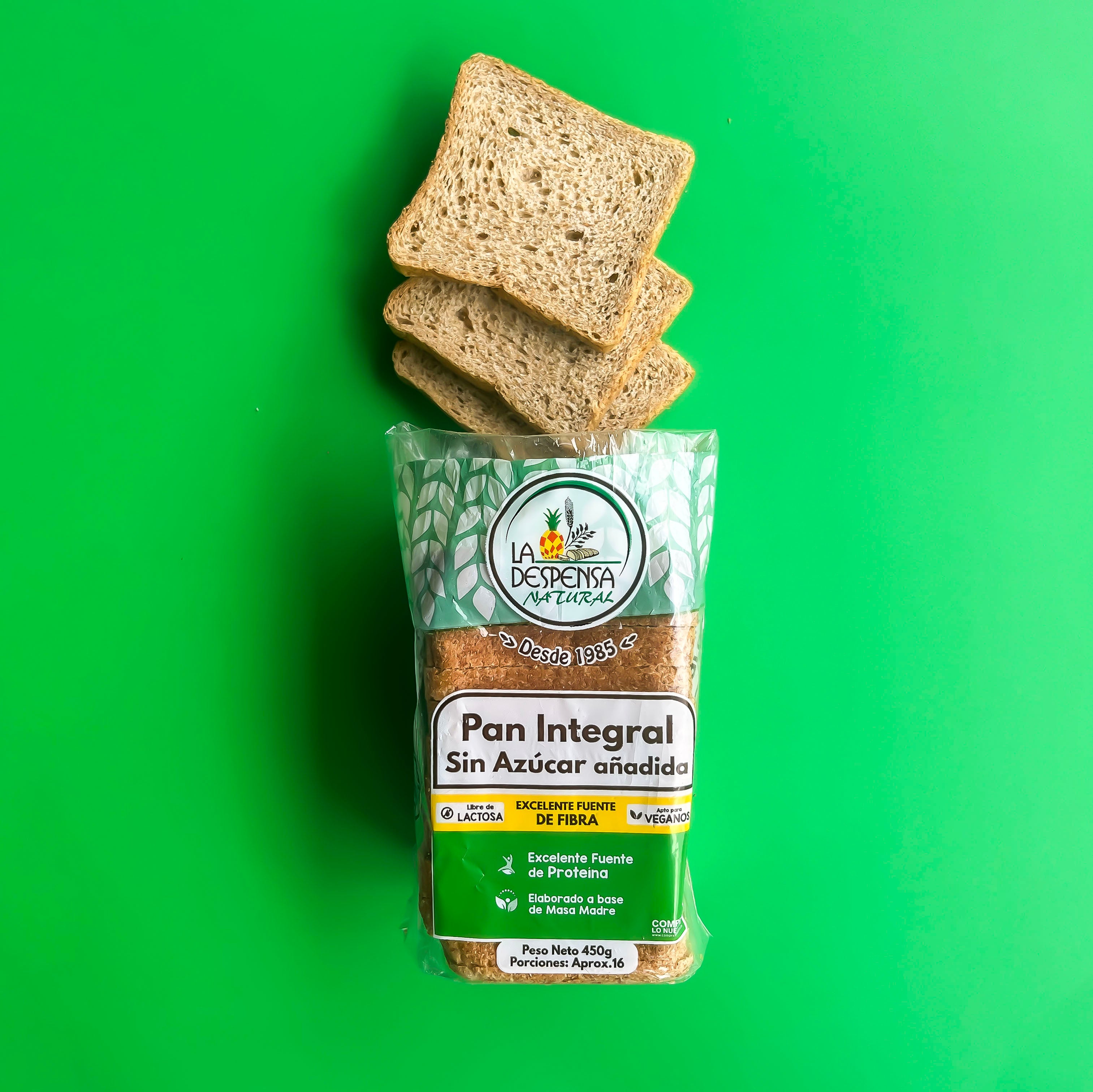 Pan Integral Libre de Azúcar - Pan Sin Azúcar Integral, Ideal para Dietas